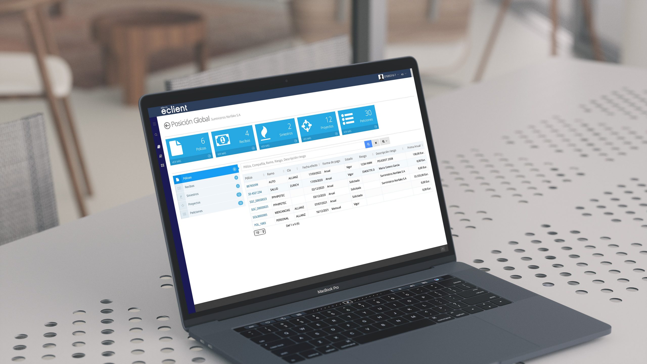 Solicitud de información eClient - MPM Insurance Software Solutions