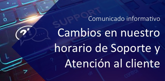 Cambio en horario de Soporte y Atención - Blog MPM